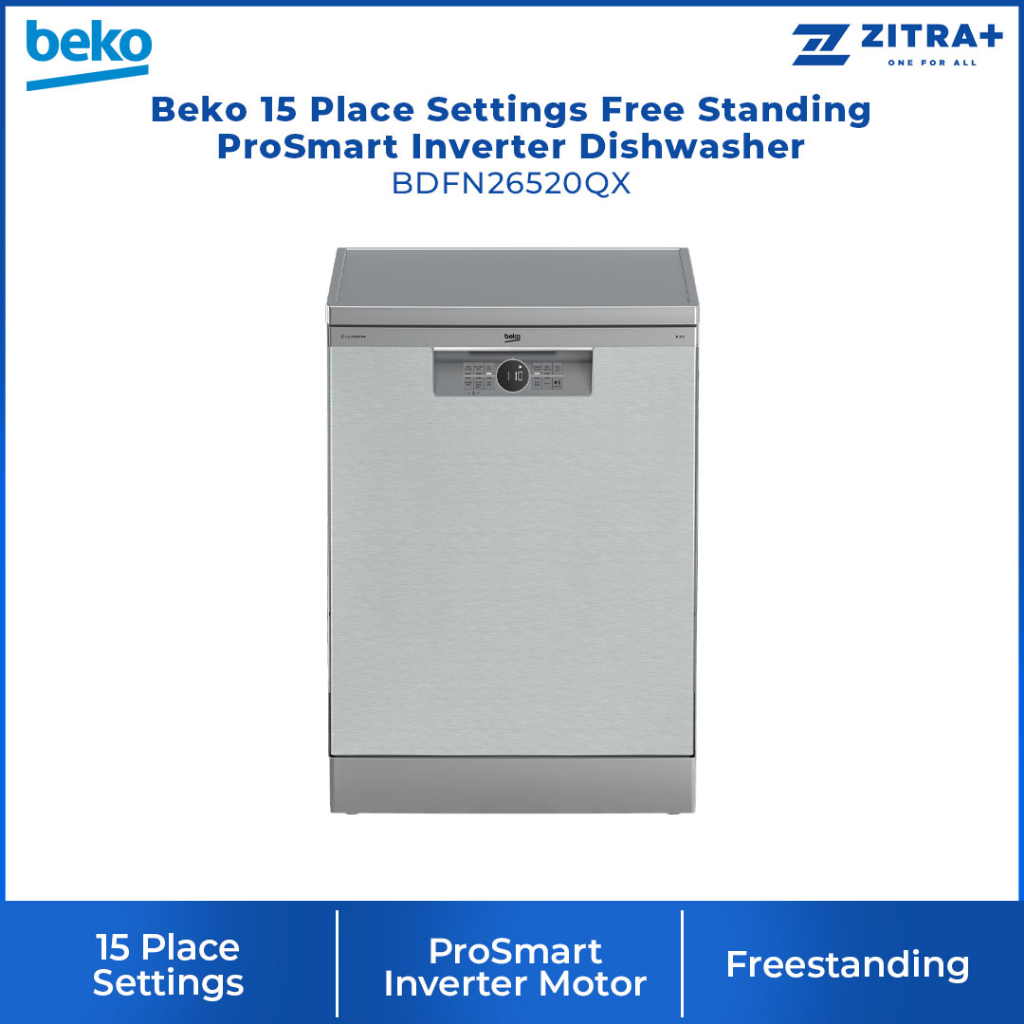 Beko 15 Place Settings Free Standing ProSmart Inverter Dishwasher ...
