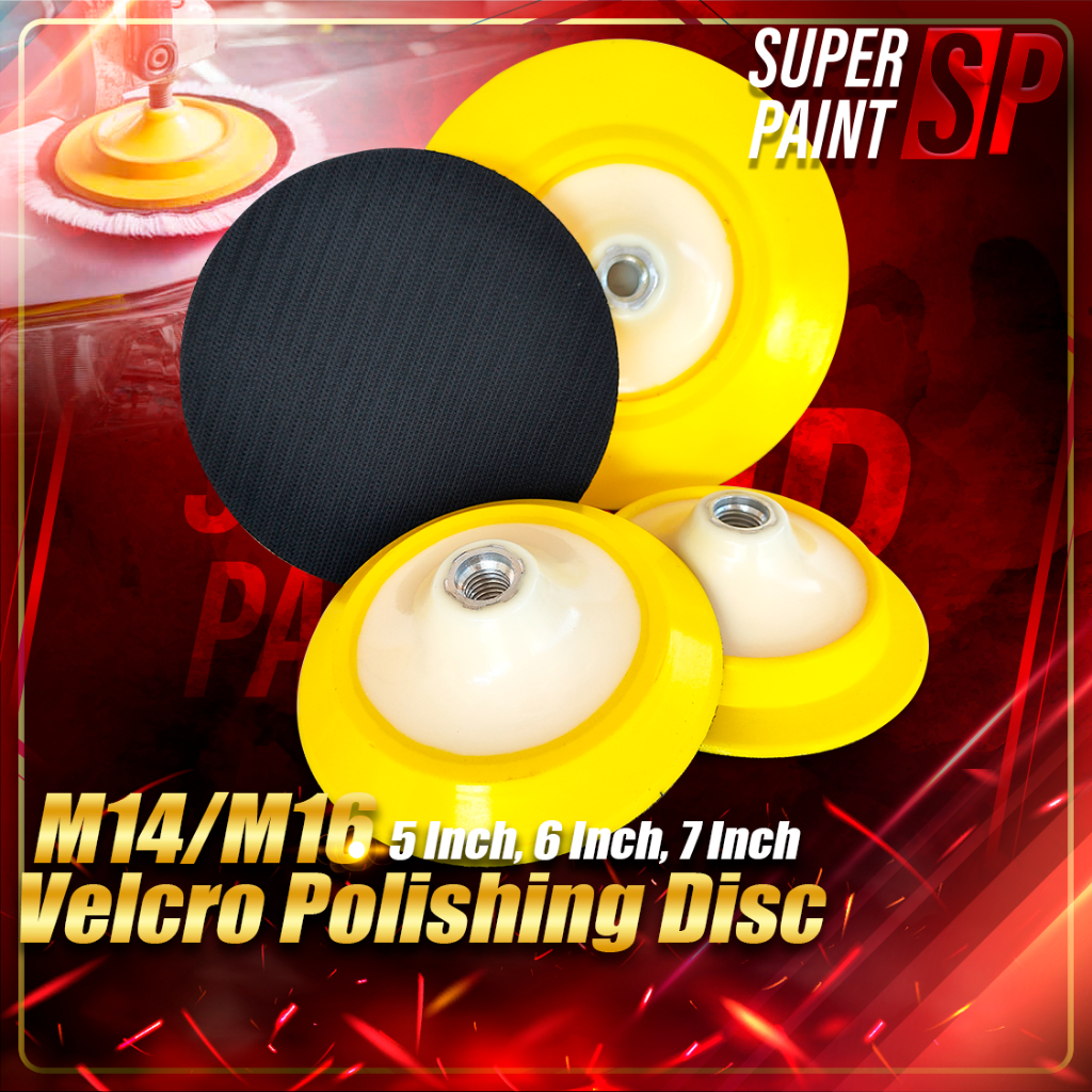 PREMIUM Velcro Backing Pad 5"/6"/7" M14/M16 Sanding Pad Polish Grinder ...