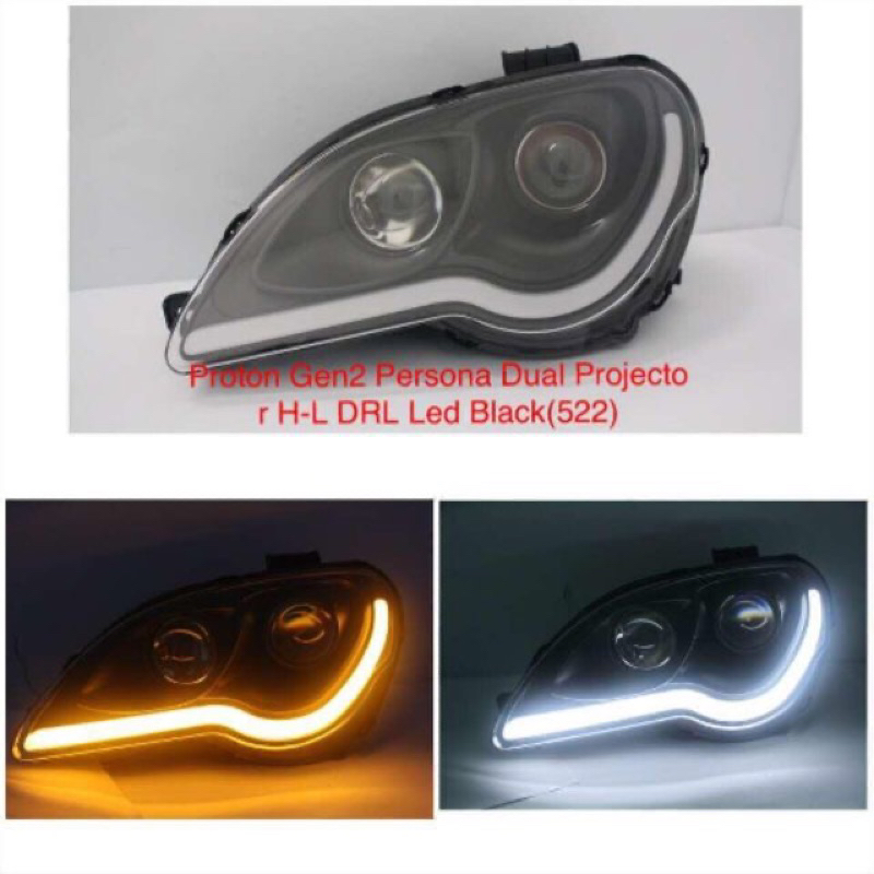 Proton Gen2 Persona Head Lamp lampu depan projector led light bar with ...