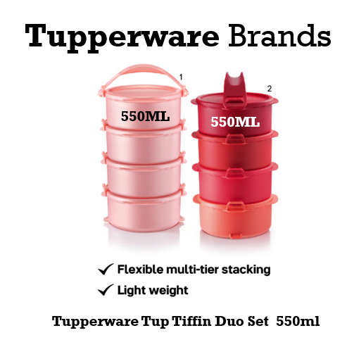 ** Ready Stok ** Tupperware Tup Tiffin Duo Set 550ml or Single Set ...
