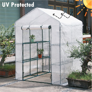 Greenhouse Pvc Plastic Netting Garden Shed Shelf Plastik Rumah Hijau ...