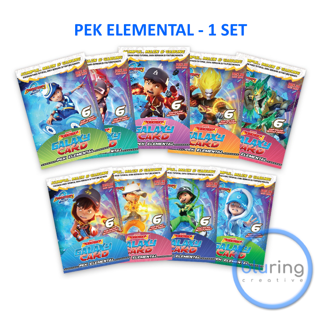 PEK ELEMENTAL SET Kad Boboiboy Galaxy Card | Shopee Malaysia