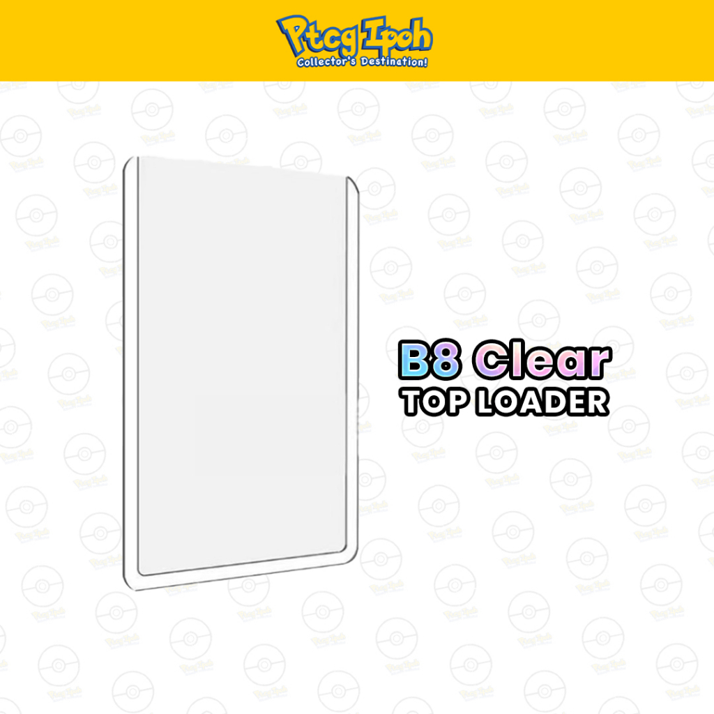 【READY STOCK】Clear Transparent Toploader B8 size for: Pokemon/Yugioh ...