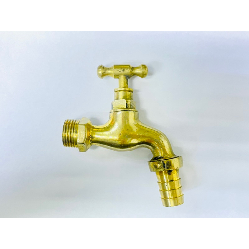 BRASS GARDEN BIB TAP WITH HOSE JOINT *ClearStock* 1/2” Half Inch ...