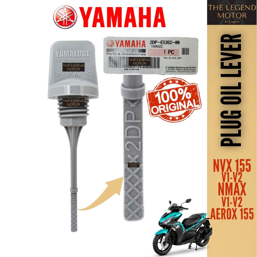 NVX 155 V1 V2 NMAX 150 AEROX 155 Oil Gauge Level Pembaris Minyak Hitam Engine Enjin 2DP-E5362-00 ...