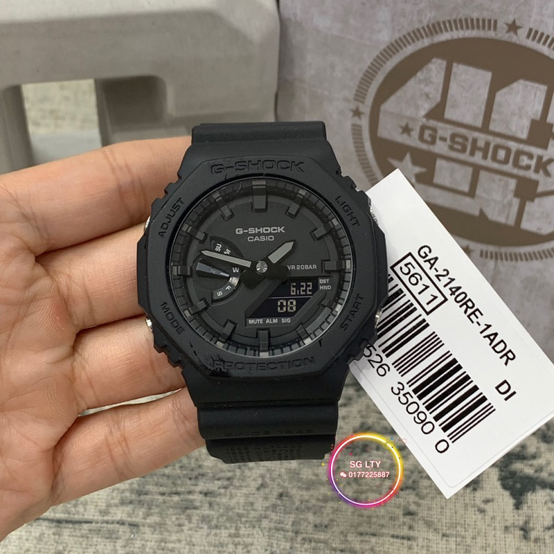 100% ORIGINAL LIMITED EDITION CASIO G-SHOCK GA-2140RE-1A G-SHOCK 40th Anniversary REMASTER BLACK ...