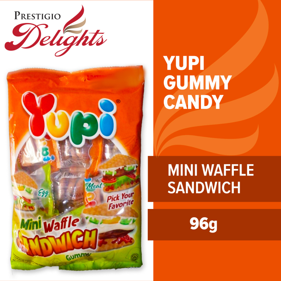 Yupi Mini Waffle Sandwich Gummy Candy 96g | Shopee Malaysia