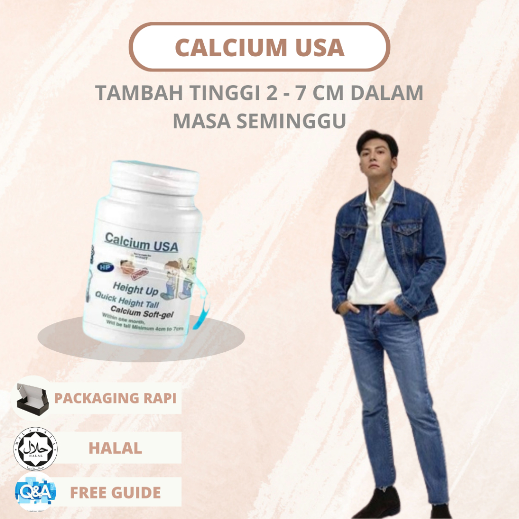 CALCIUM USA UBAT TINGGI BADAN ORIGINAL HQ | Shopee Malaysia