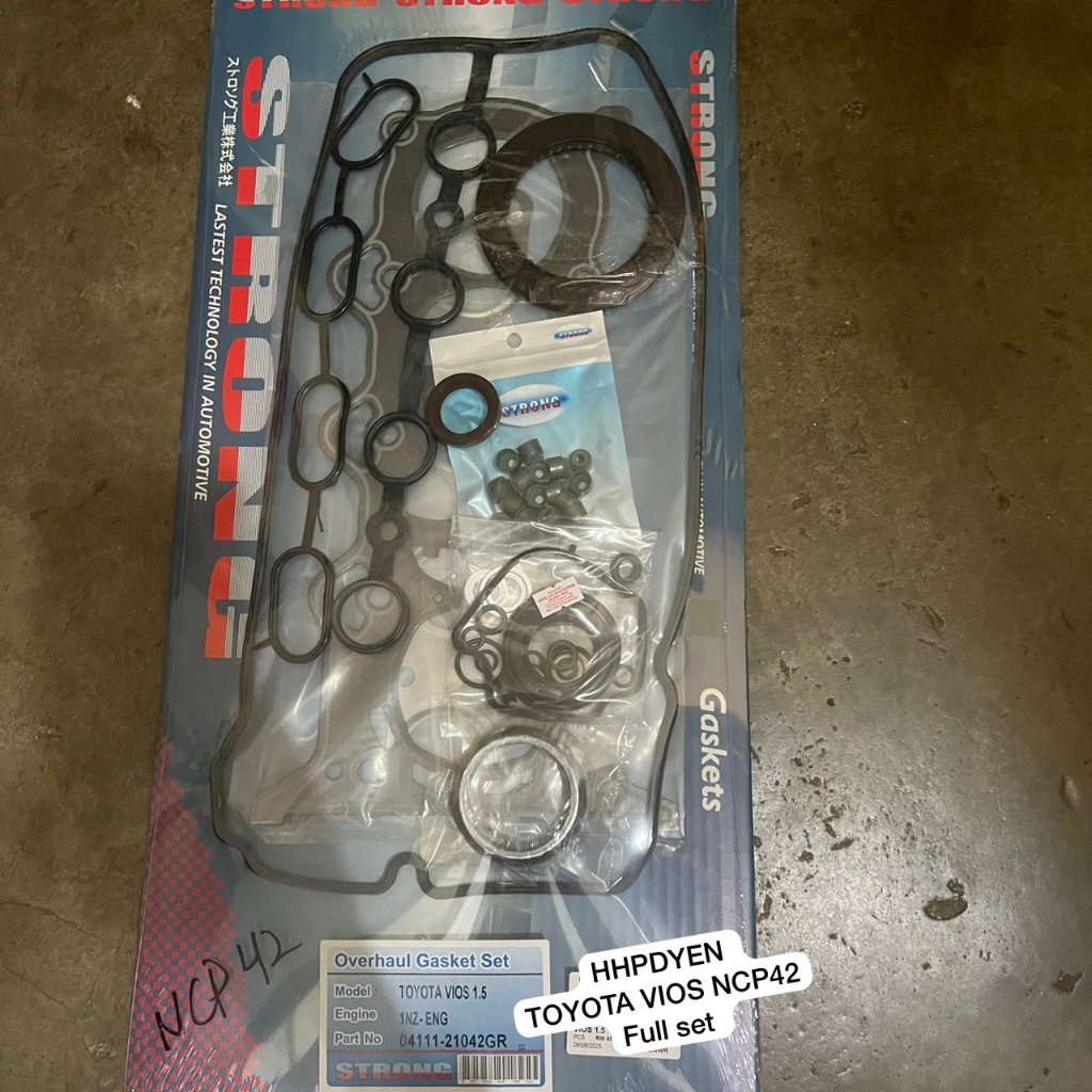 TOYOTA VIOS NCP42 ENGINE OVERHALL SET [1SET] READY STOCK !!!!! | Shopee ...