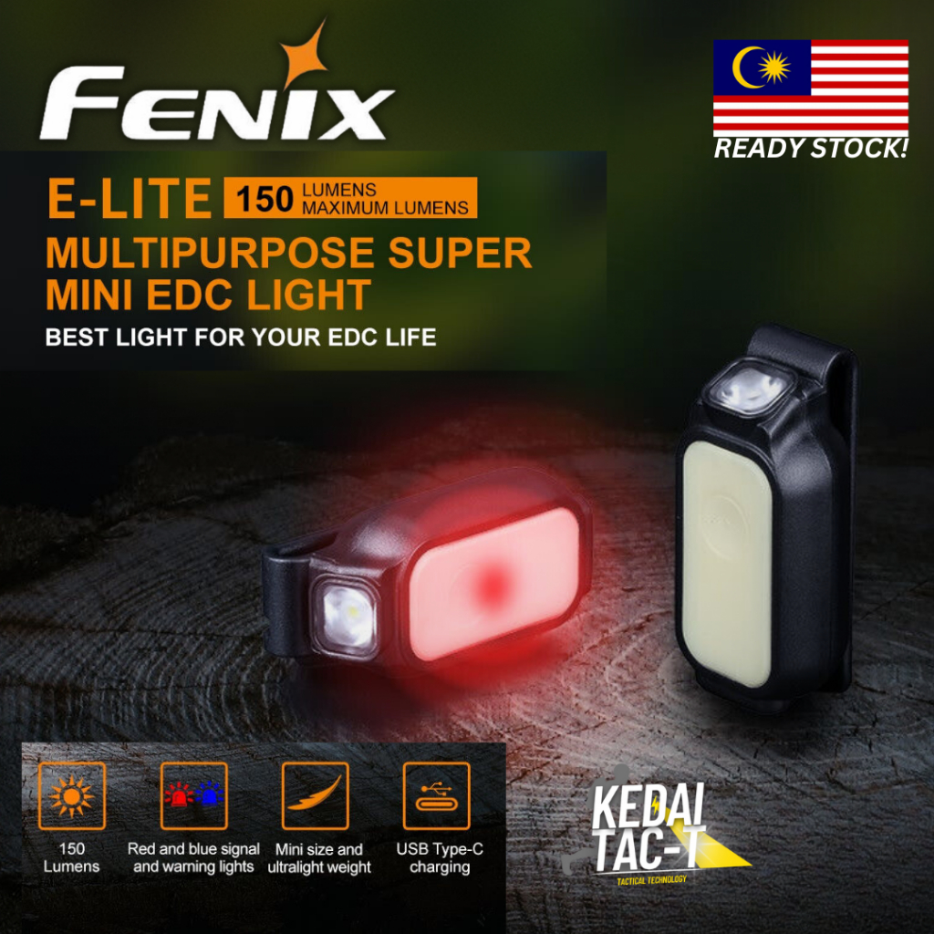 FENIX E-LITE - Rechargeable Multipurpose Mini Light - ORIGINAL - Ready ...
