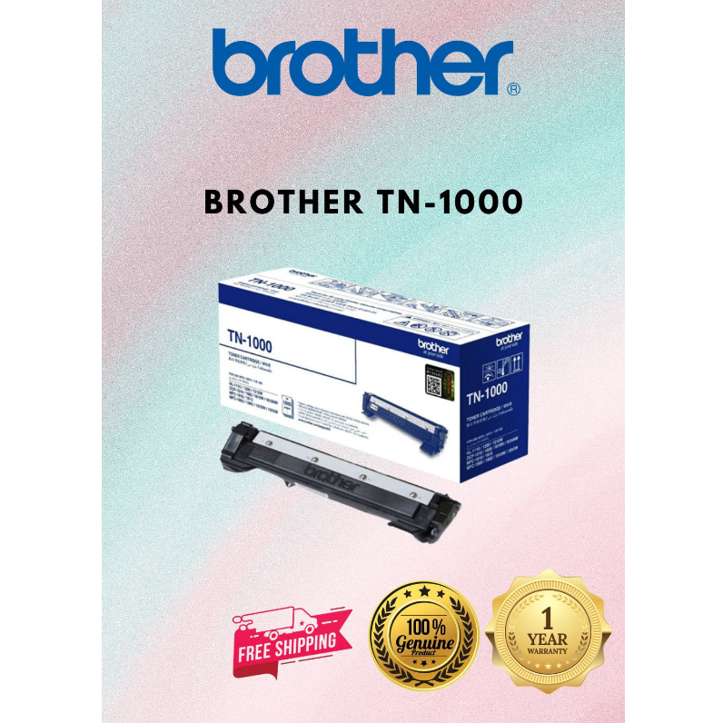 BROTHER ORIGINAL TN1000 TONER CARTRIDGE | Shopee Malaysia