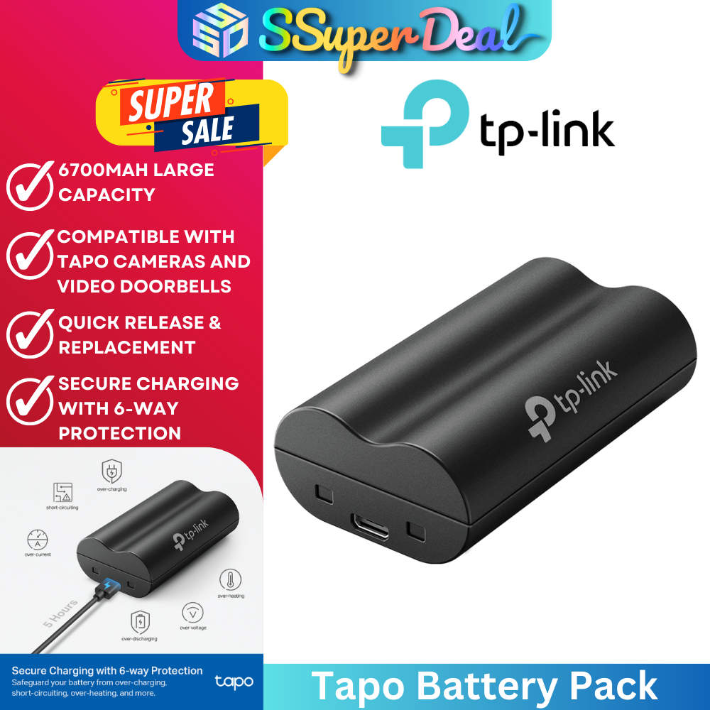 TP-Link Tapo A100 | Battery Pack | Large Capacity, Long-Lasting Life ...