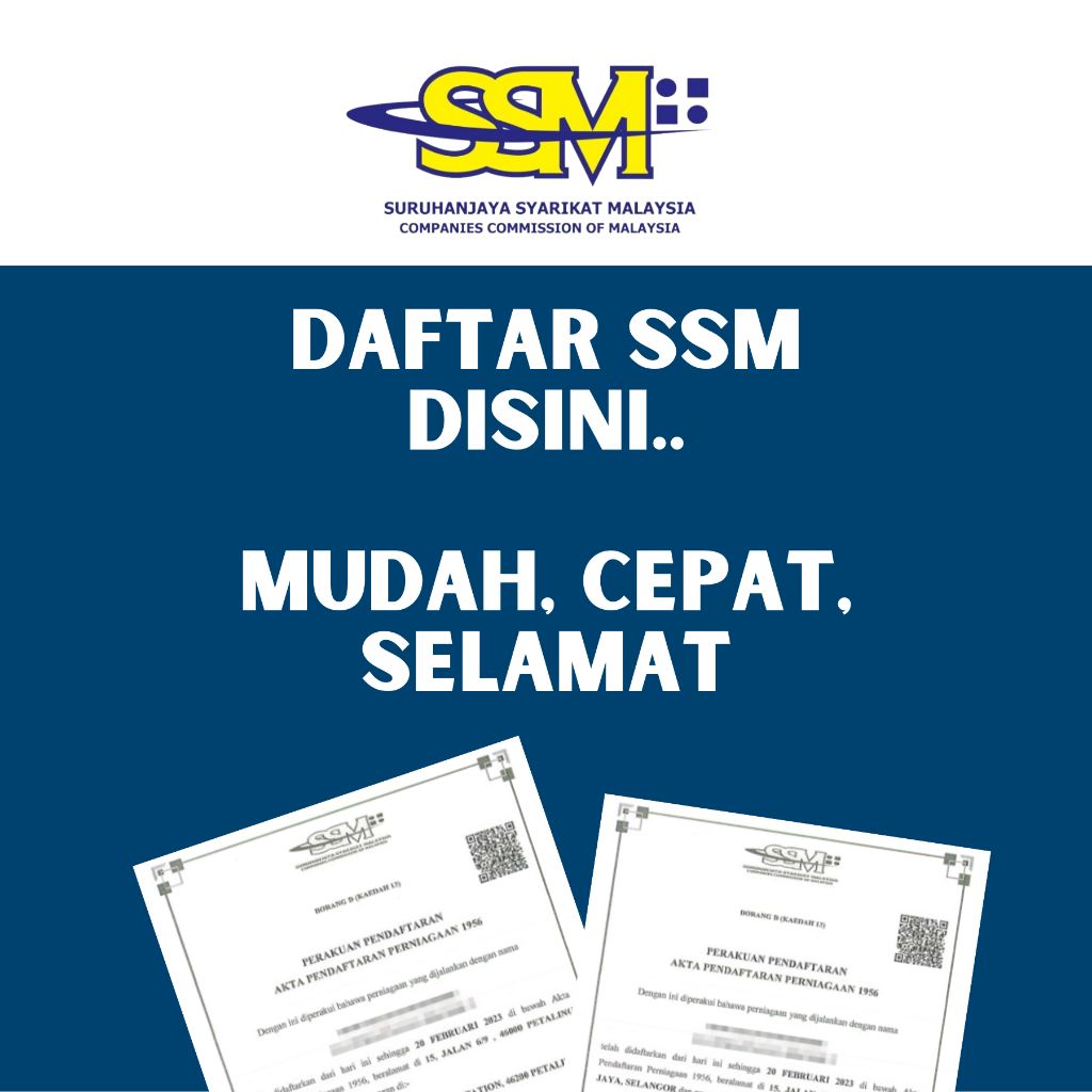 DAFTAR SSM BARU DENGAN MUDAH - TAK PERLU KE PEJABAT - MUDAH, CEPAT ...