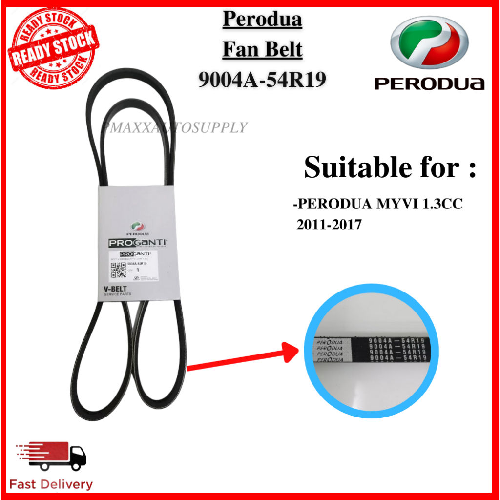 9004A-54R19 4PK1630 PERODUA MYVI LAGI BEST 1.3 FAN BELT/V-BELT | Shopee ...