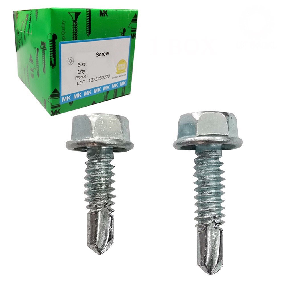 Hexagon Head Self Drilling Screw/Skru Besi Bumbung/Skru Ekor Udang ...