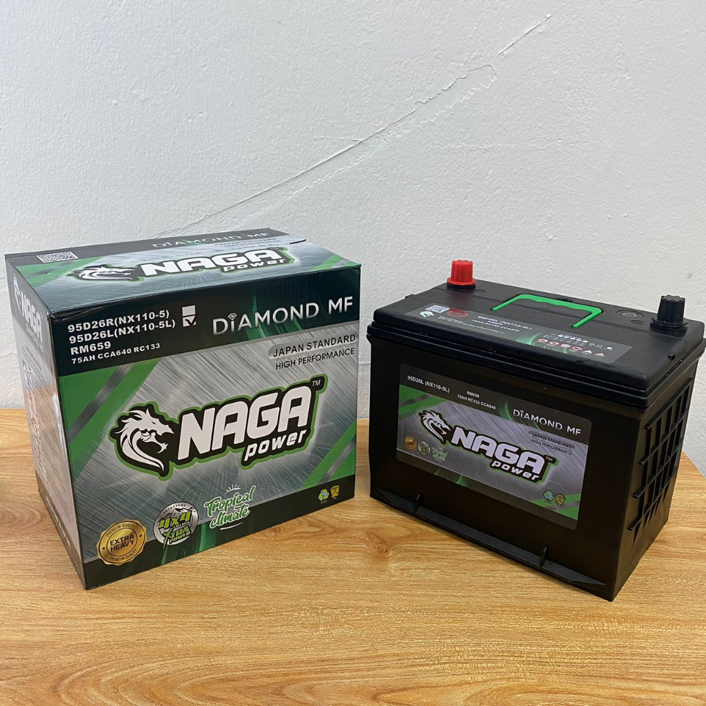 Naga Battery NX110-5L/NS70L (Diamond) | Shopee Malaysia