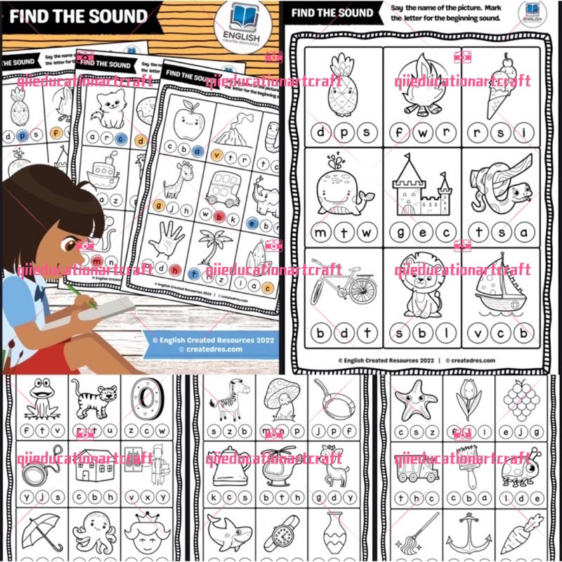 Find the sound worksheet for 3-5years old pdf soft copy | Shopee Malaysia