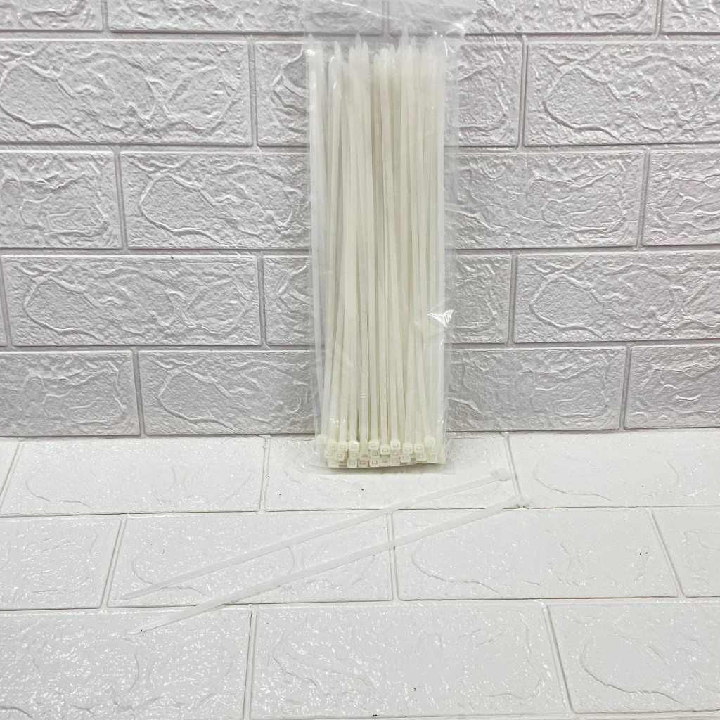 cable tie black & white color for aircond insulation pipe / water pipe ...