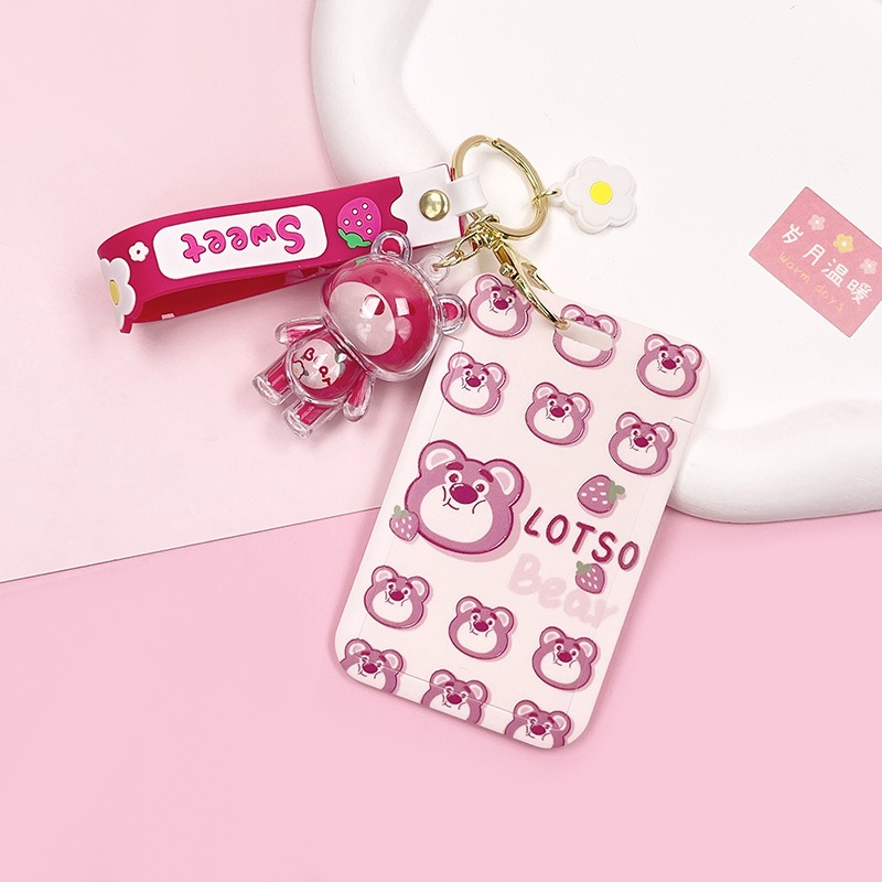 Pink Bear Lotso Strawberry Bear Luck Fan Art Design Name Card Holder ...