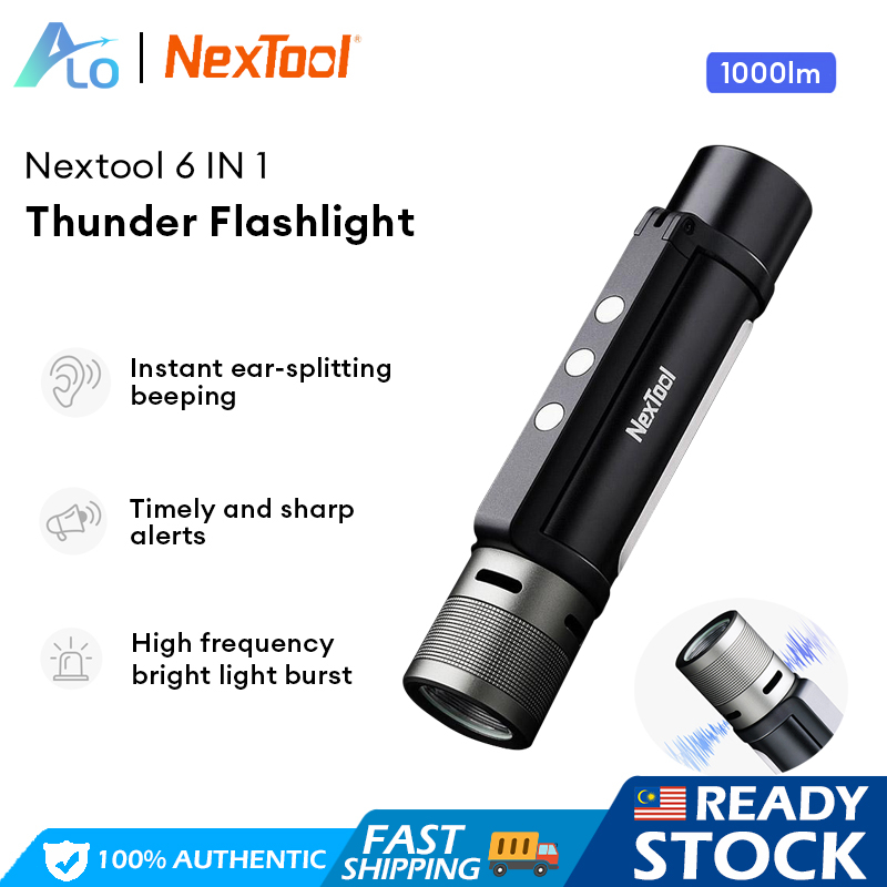 Nextool Outdoor 6 In 1 Thunder Flashlight 1000lm Dual-light Zoomable ...