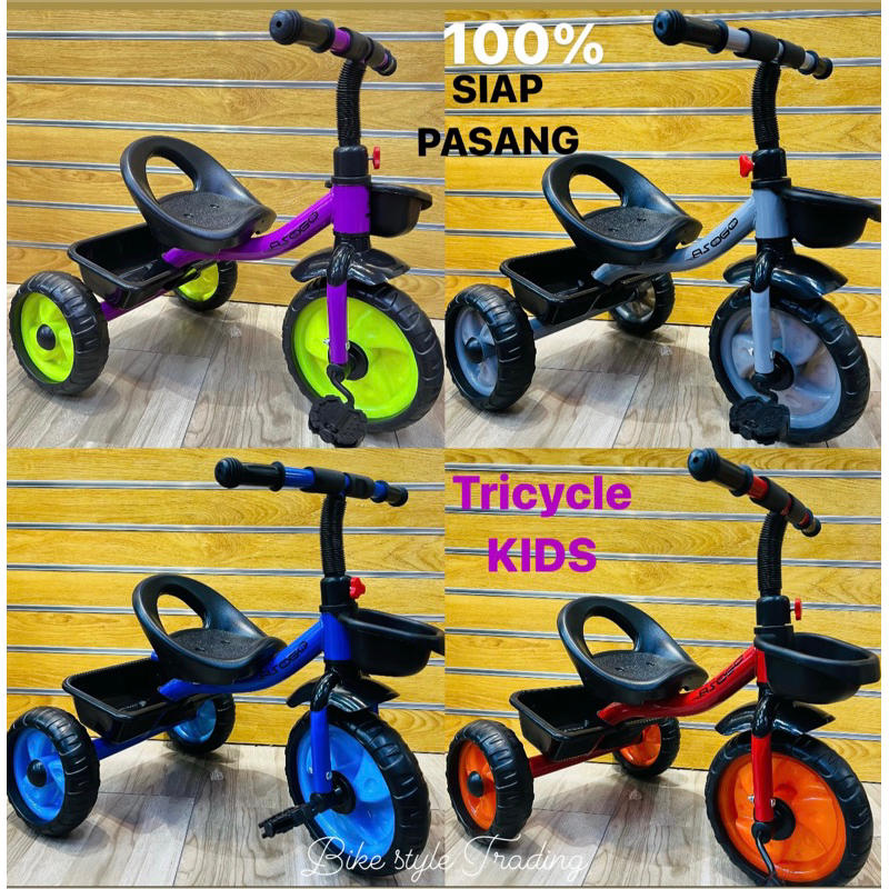 SIAP PASANG / TRICYCLE / Basikal Budak / 3 Roda Children Tricycle 1 - 3 ...