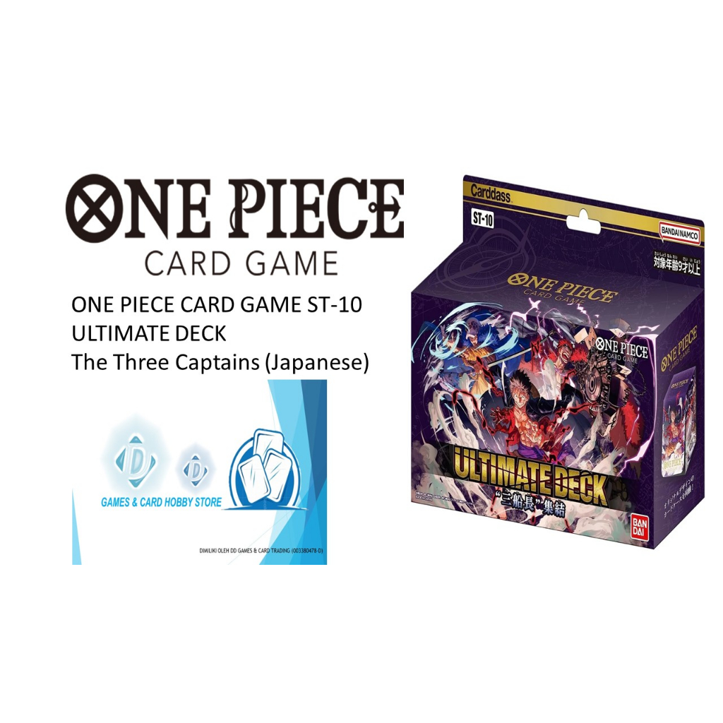 ONE PIECE CARD GAME ST-10 ULTIMATE DECK -The Three Captains | Shopee Malaysia