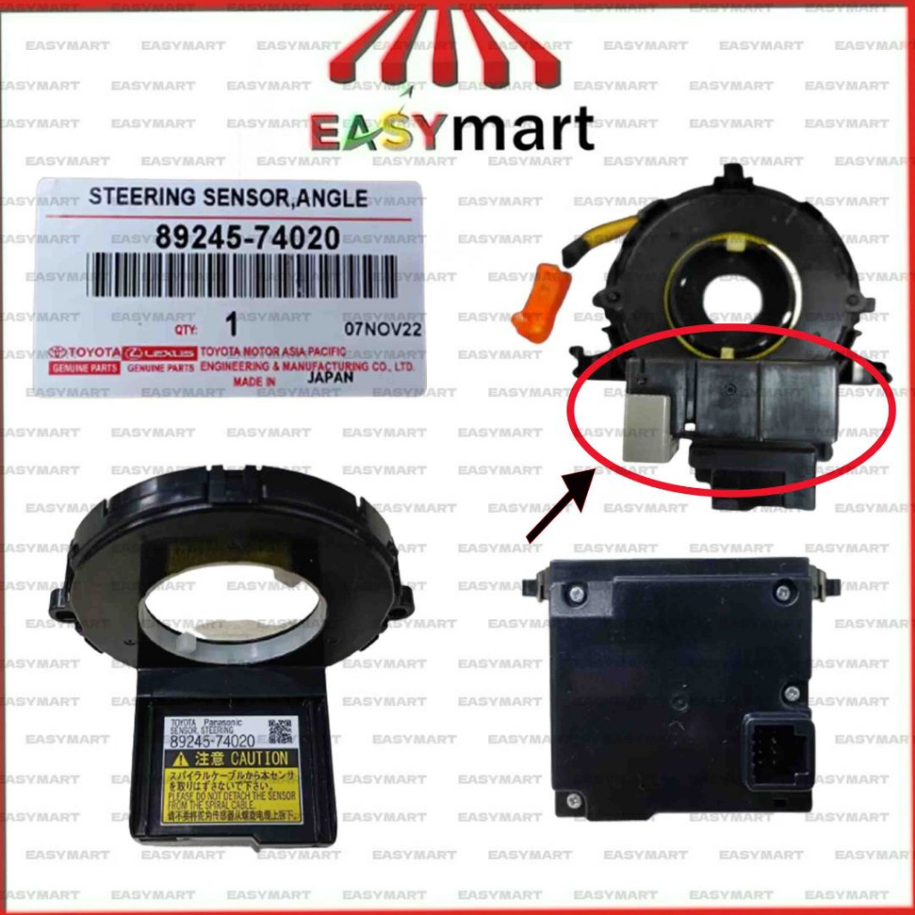 TOYOTA SENSOR ANGLE CLOCK SPRING STEERING 8PIN TOYOTA PRIUS ZVW30 XW30 ...