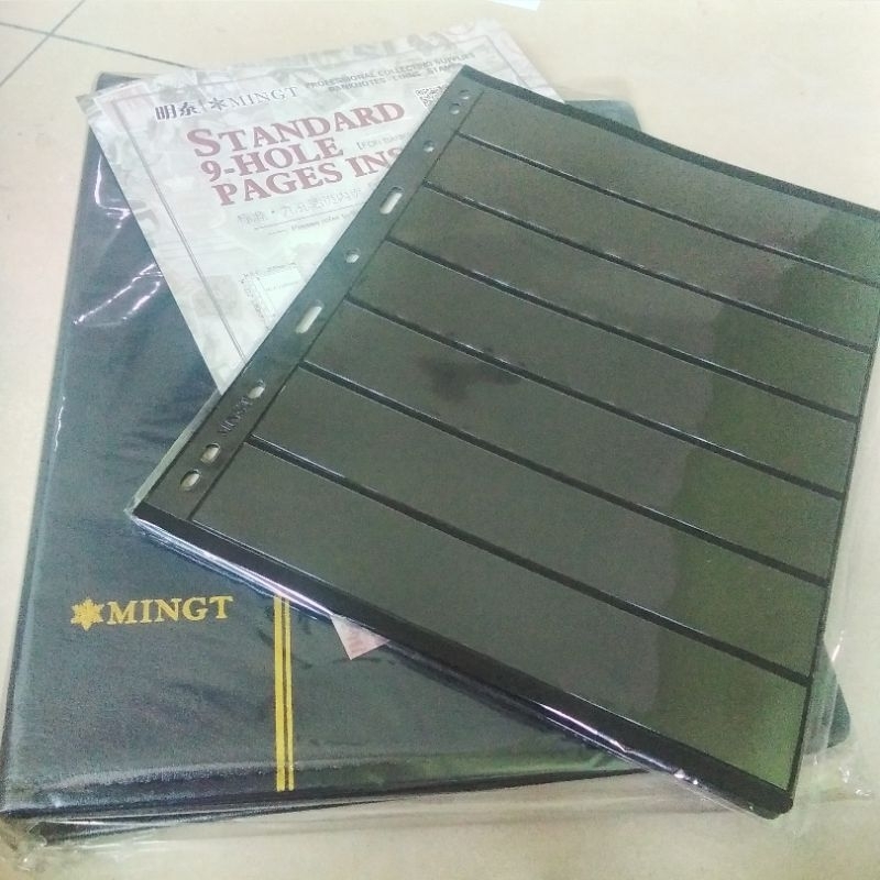 Pccb Mingt stamps bindder album with 10pcs 6row refill。新款邮票册内附10张6行双面内页 ...