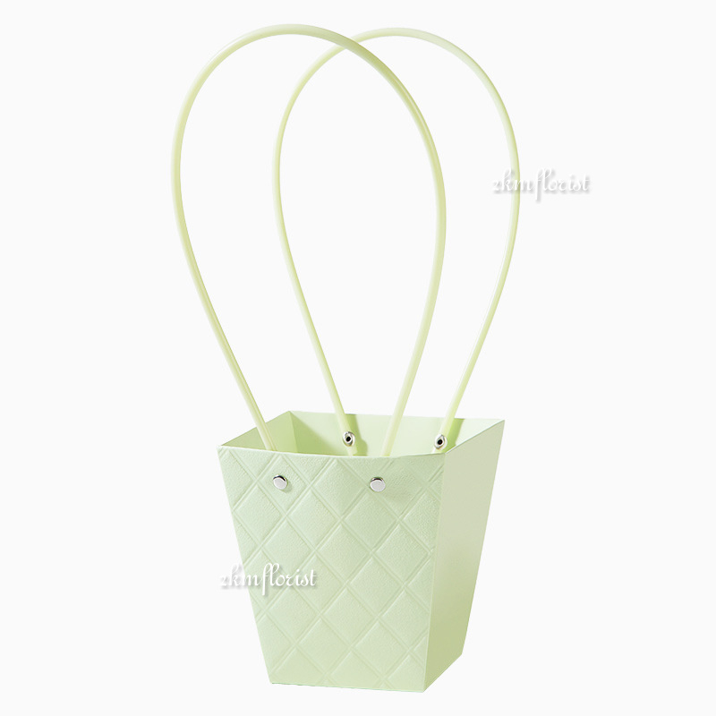 MACAROON TOTE BAG Rectangular Shaped Flower Paper Chain Handle Doorgift ...