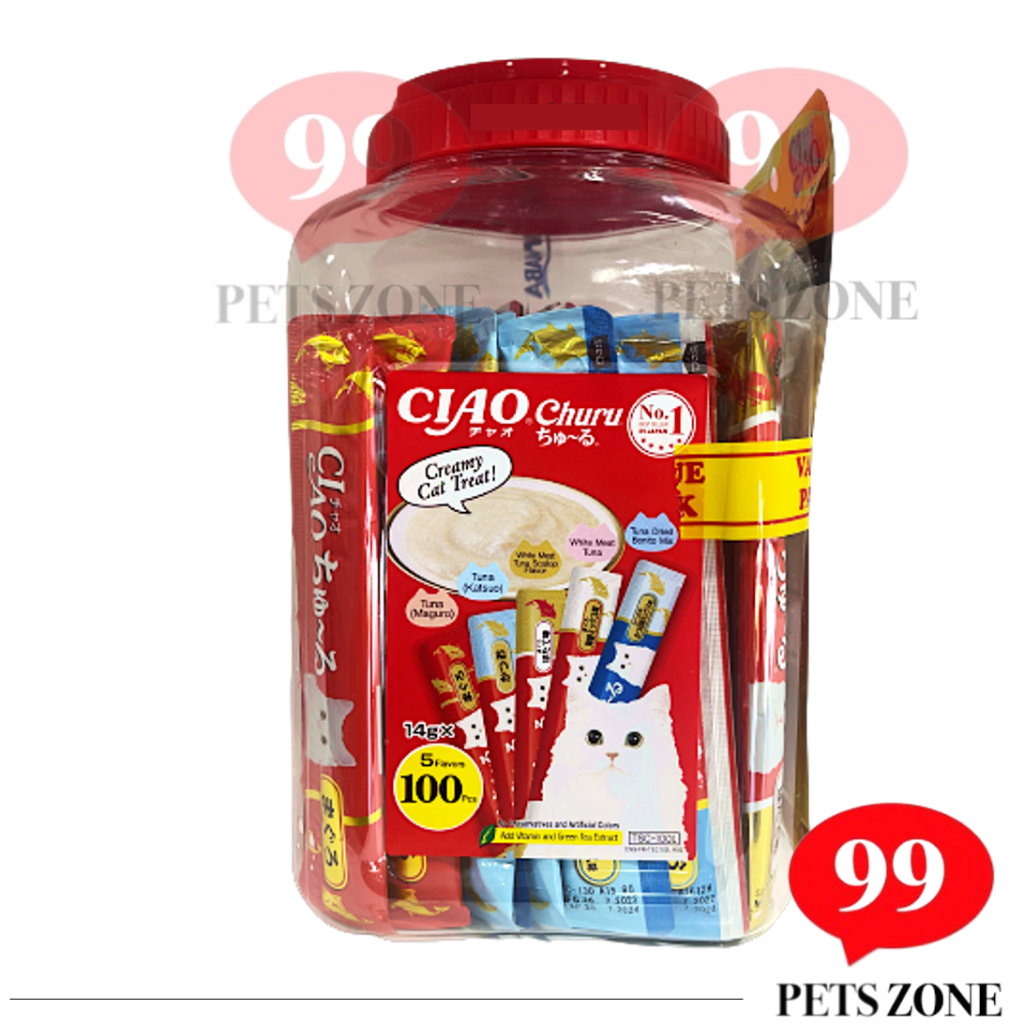 Ciao Churu Ciao Stick 14g x 100 pcs ( Tuna Variety) TSC-100L - Ciao Chu ...