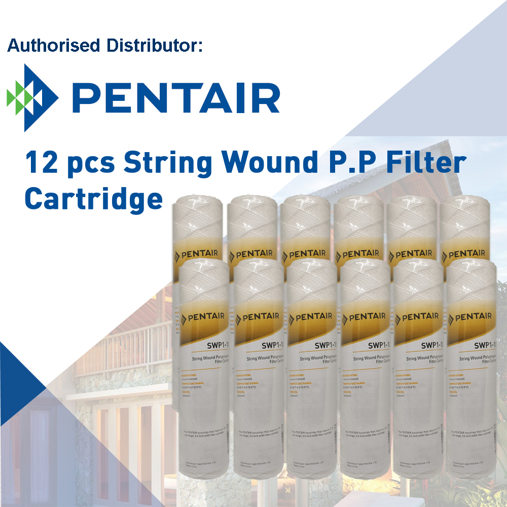 PENTAIR PENTEK SWP1-10-12 SWP-Series String Wound PP Water Filter ...