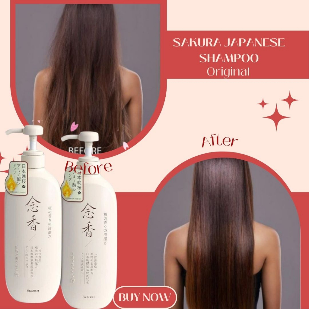 SAKURA JAPANESE SHAMPOO Original anti hair loss hair treatment OKANEN ...