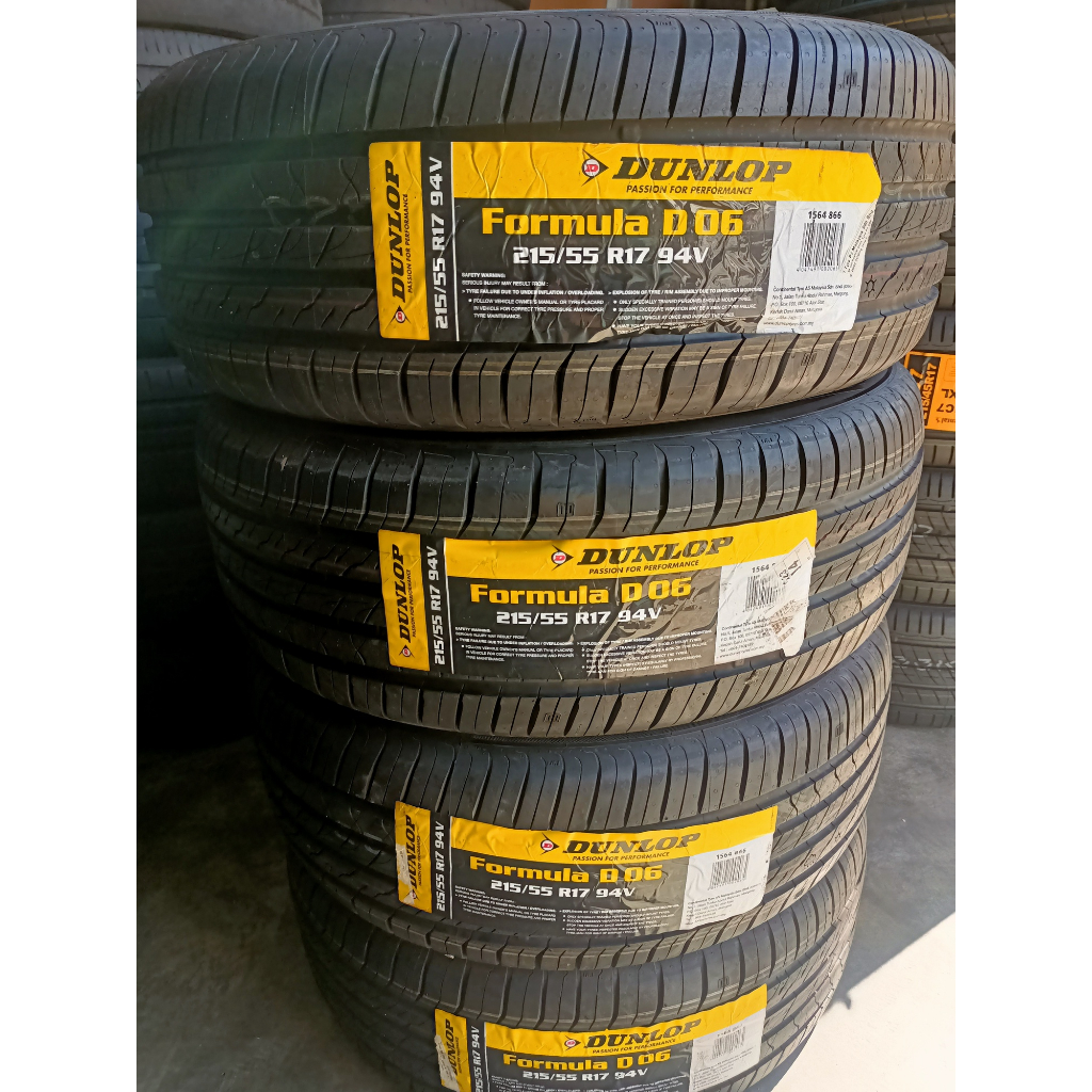 215/55R17 Dunlop Formula D06 Tayar Tyre Tire | Shopee Malaysia