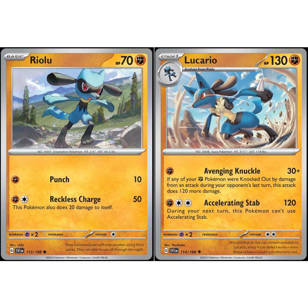 Pokemon TCG: Scarlet & Violet - Riolu / Lucario | Shopee Malaysia