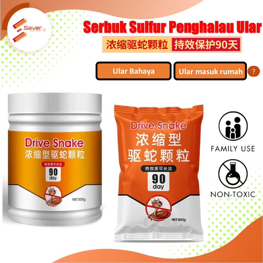 500g Serbuk Kuning Belerang Halau Ular Sulfur Belelang 优质硫黄粉 驱蛇粉 ...