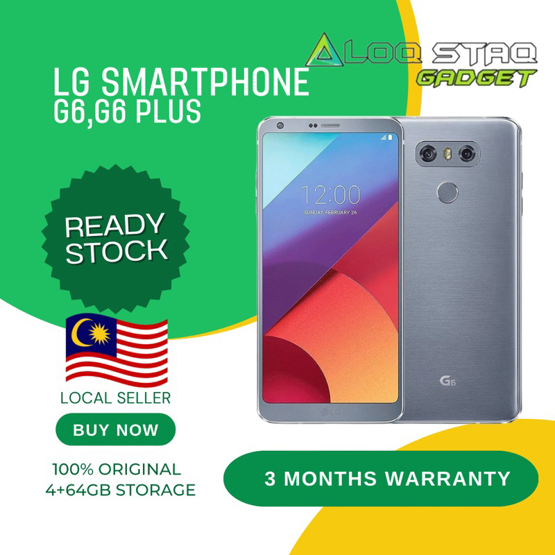 LG G6 (4+64GB) TELEFON MURAH ORIGINAL SNAPDRAGON GAMING SMARTPHONE MOBILE PHONE HANDPHONE GADGET ...