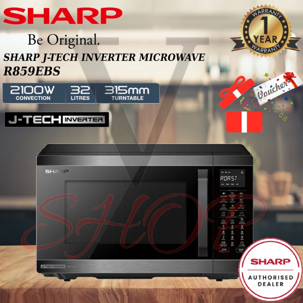 SHARP 32L J-TECH INVERTER MICROWAVE OVEN WITH CONVECTION R859EBS ...