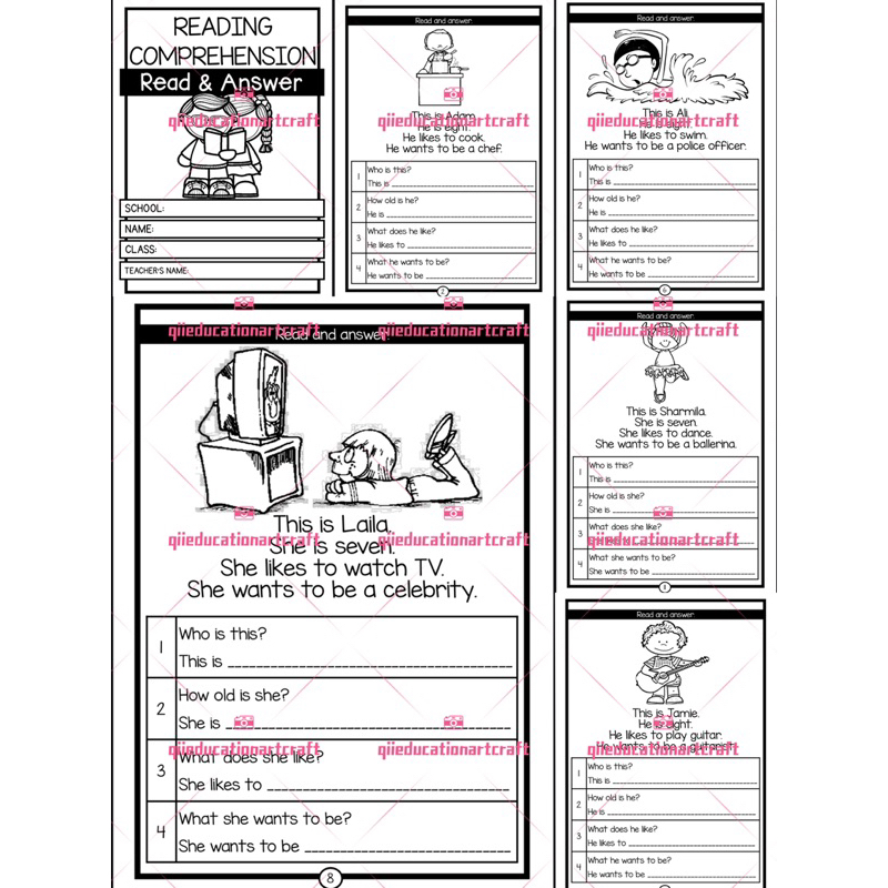 READING-COMPREHENSION-READ-Answer PDF soft copy | Shopee Malaysia