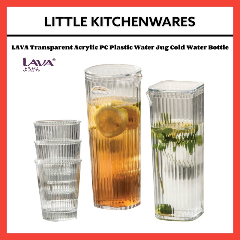 LAVA Transparent Acrylic PC Plastic Water Jug ｜SJ104｜RJ105 Cold Water ...