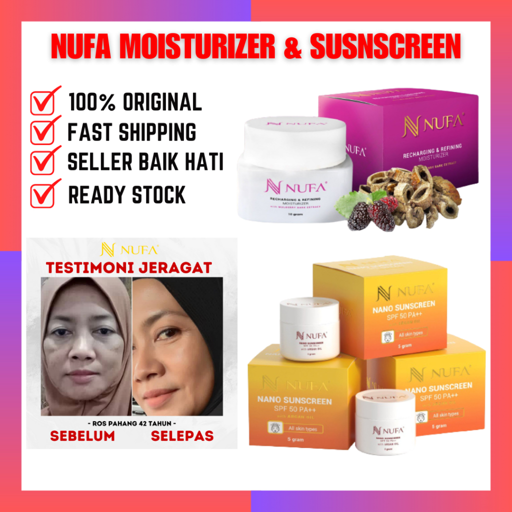 🔥ORIGINAL DIRECT STOCK HQ🔥 VIRAL NUFA CREAM TREATMENT MOISTURIZER NUFA ...