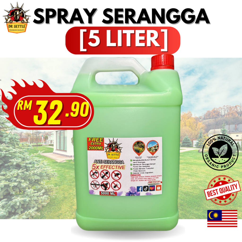 [5 LITER] DR SETTLE CICAK REPELLENT INSECT AND LIZARD REPELLENT SPRAY ...