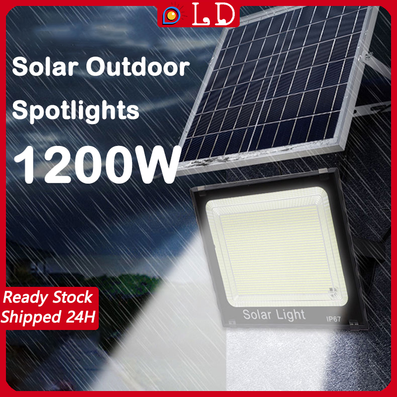 1200W Outdoor Lighting Solar Light IP67 Waterproof Lampu Solar ...