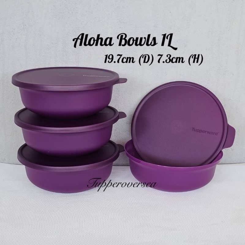 Tupperware Aloha Bowls (2 PCS / 4 PCS) - 1L | Shopee Malaysia