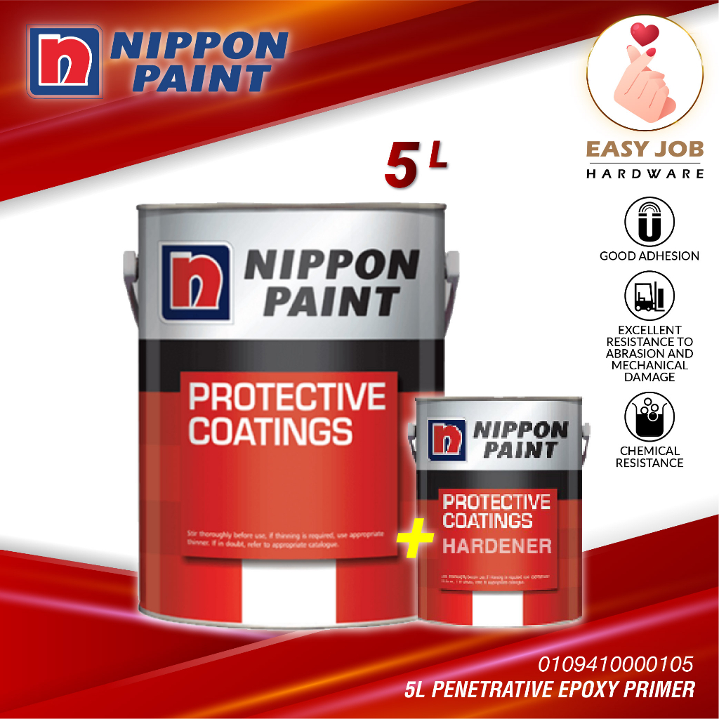 5 Liter EA4 Nippon Epoxy Floor Paint Epoxy Paint Cat Epoxy Expoxy Floor ...