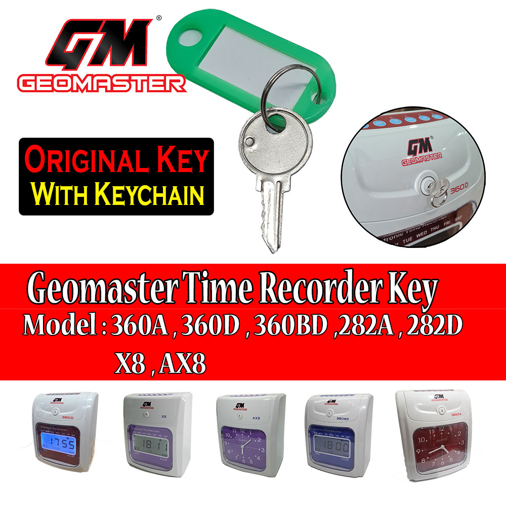 Geomaster Punch Card Key - Time Recorder Key - 360D Punch Card Key ...