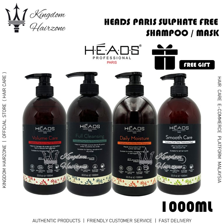 [FREEBIES] HEADS Paris (Daily Moisture / Full Cleansing / Volume Care ...