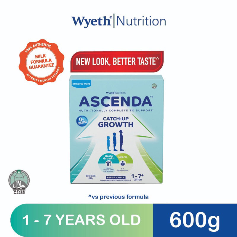 Wyeth Nutrition S26 Ascenda ( 600g) Vanilla (1-7 years) Exp 02/2025 ...