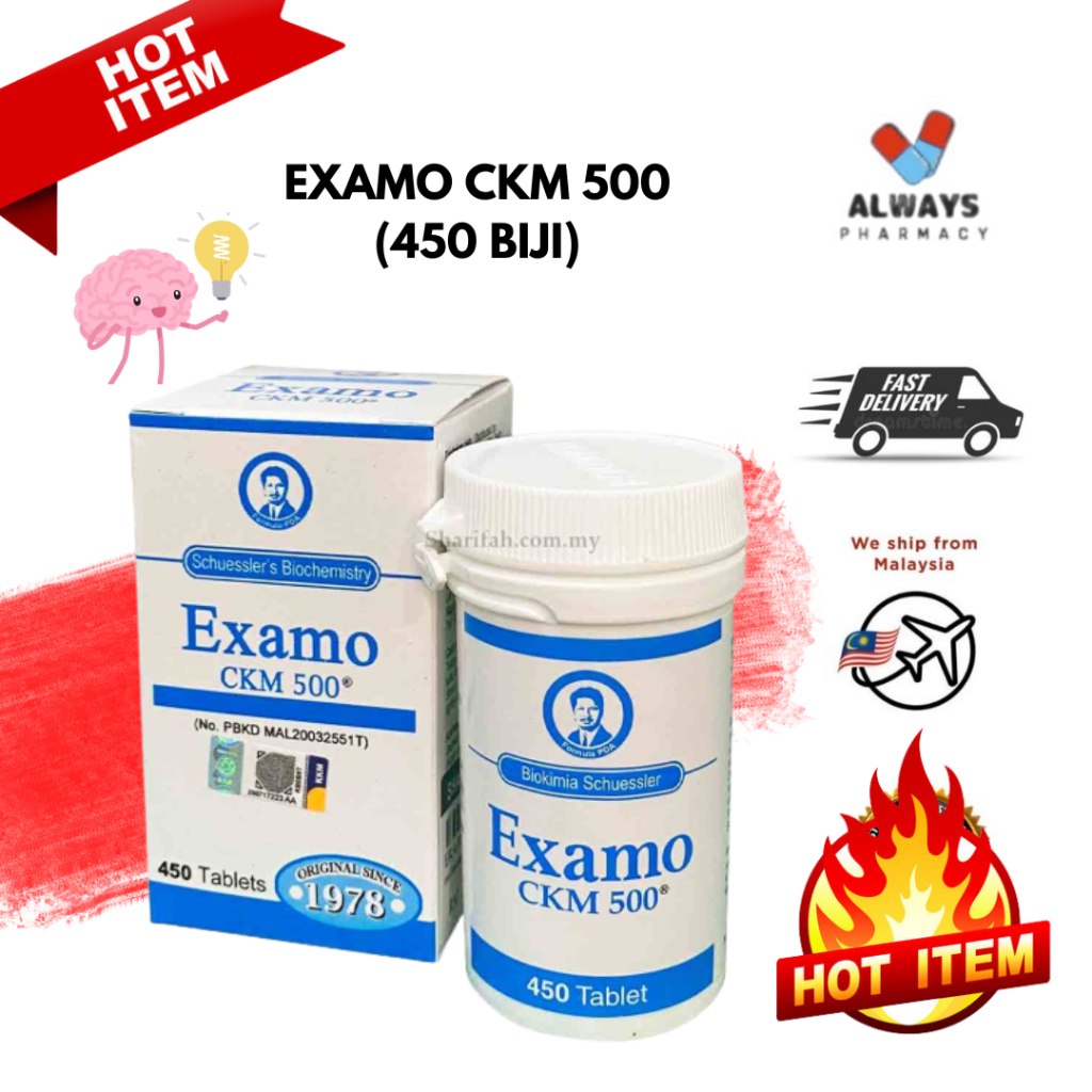 EXAMO CKM 500 (450MG) - UNTUK KECERDASAN OTAK | Shopee Malaysia