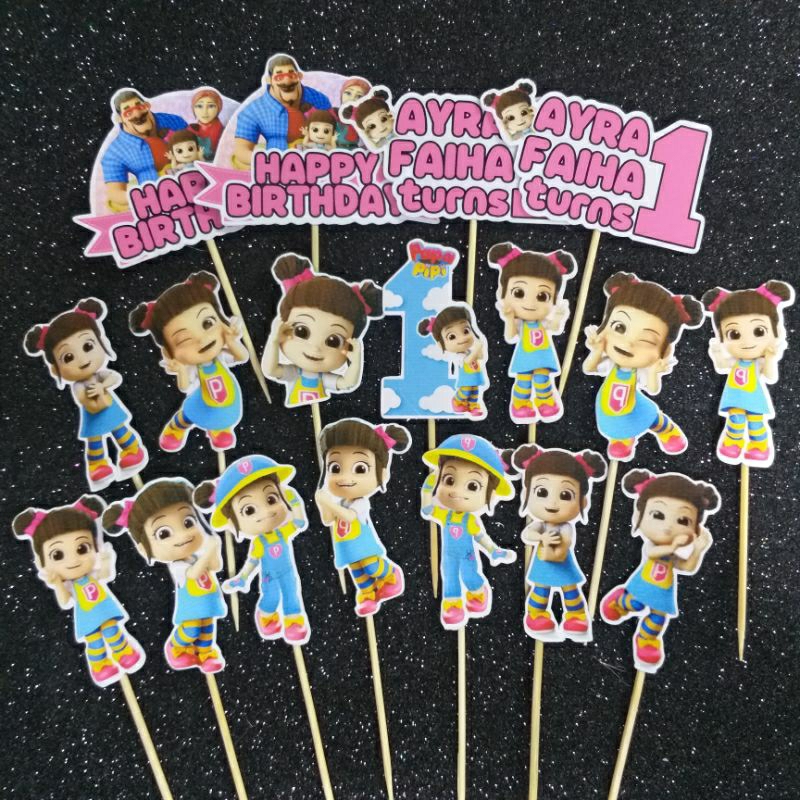 Cupcake Topper (Various design) | Shopee Malaysia