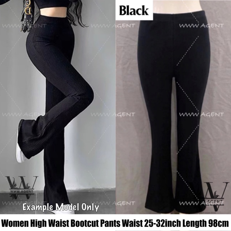 New Design🔥Women High Waist Bootcut Pants Flare Wide Leg Trousers Bell ...